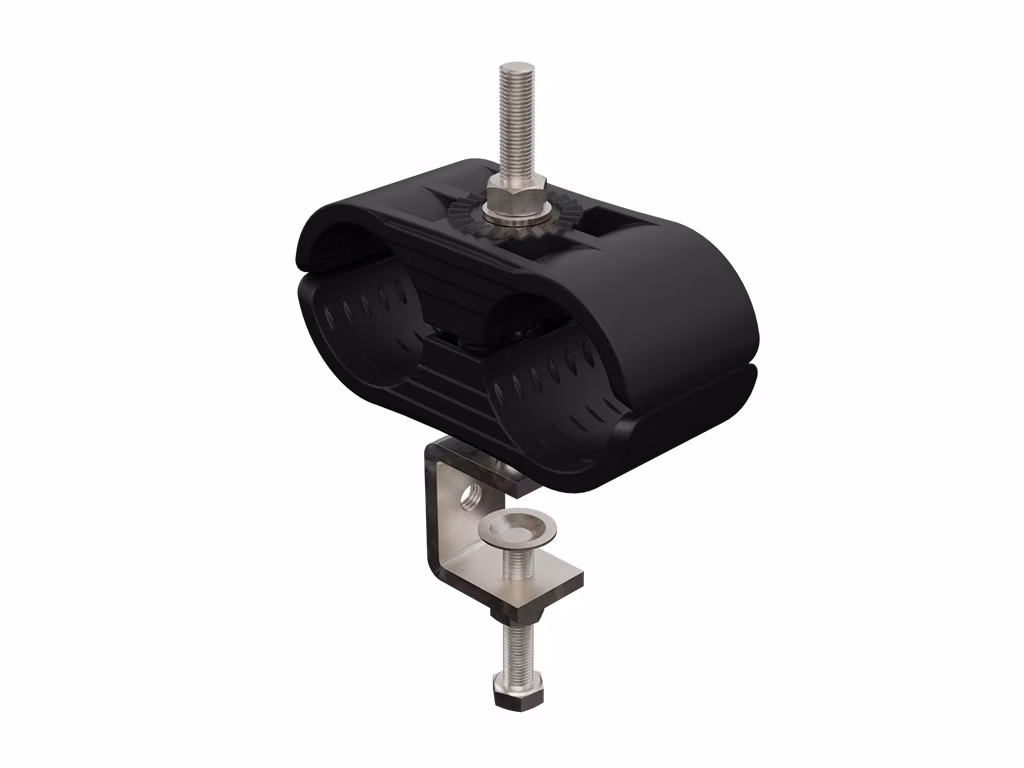Dual Side, 1-Hole, Feeder Clamp for 1-1/4