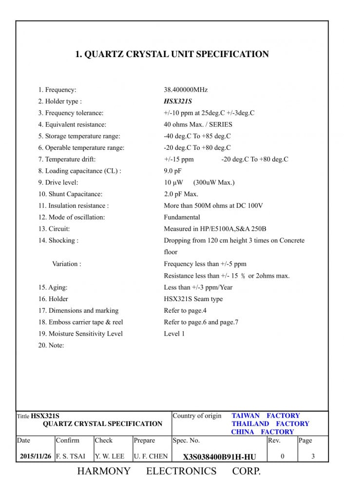 HELE X3S038400B91H-HU specification page 3