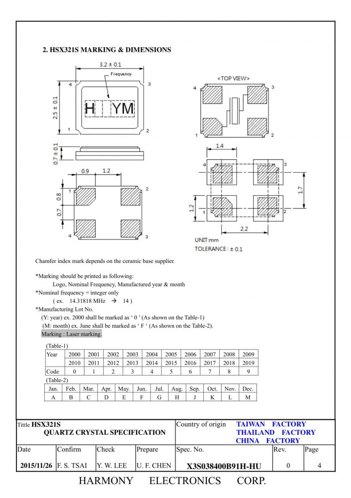 HELE X3S038400B91H-HU specification page 4