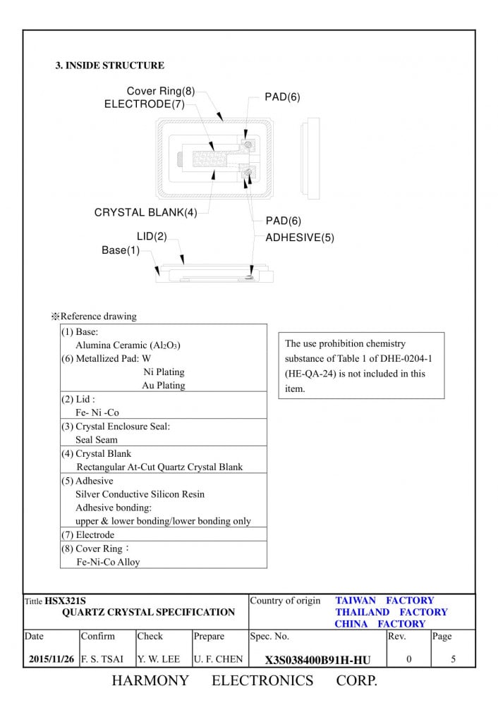 HELE X3S038400B91H-HU specification page 5