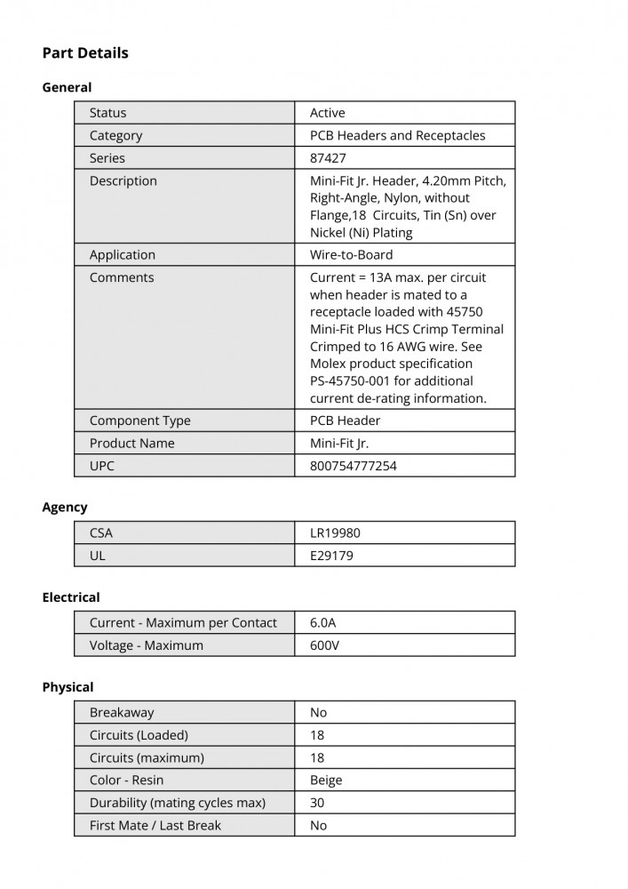 MOLEX 874271802 product document page 2