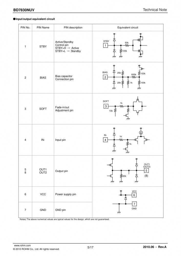 BD7830NUV-TR datasheet page 5