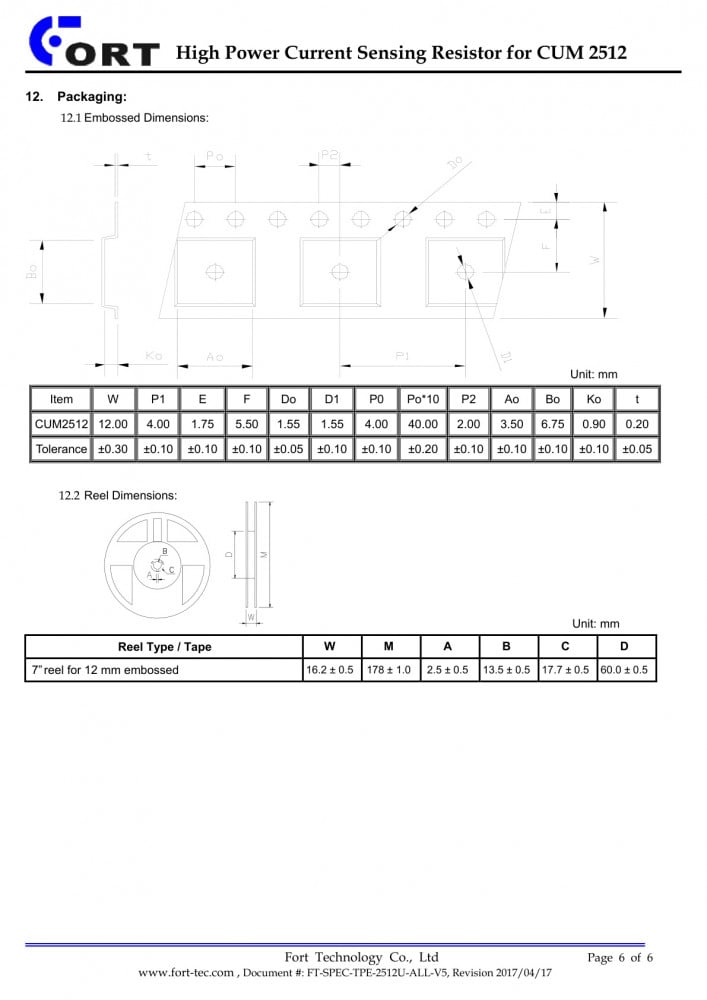 CUM2512 datasheet page 6