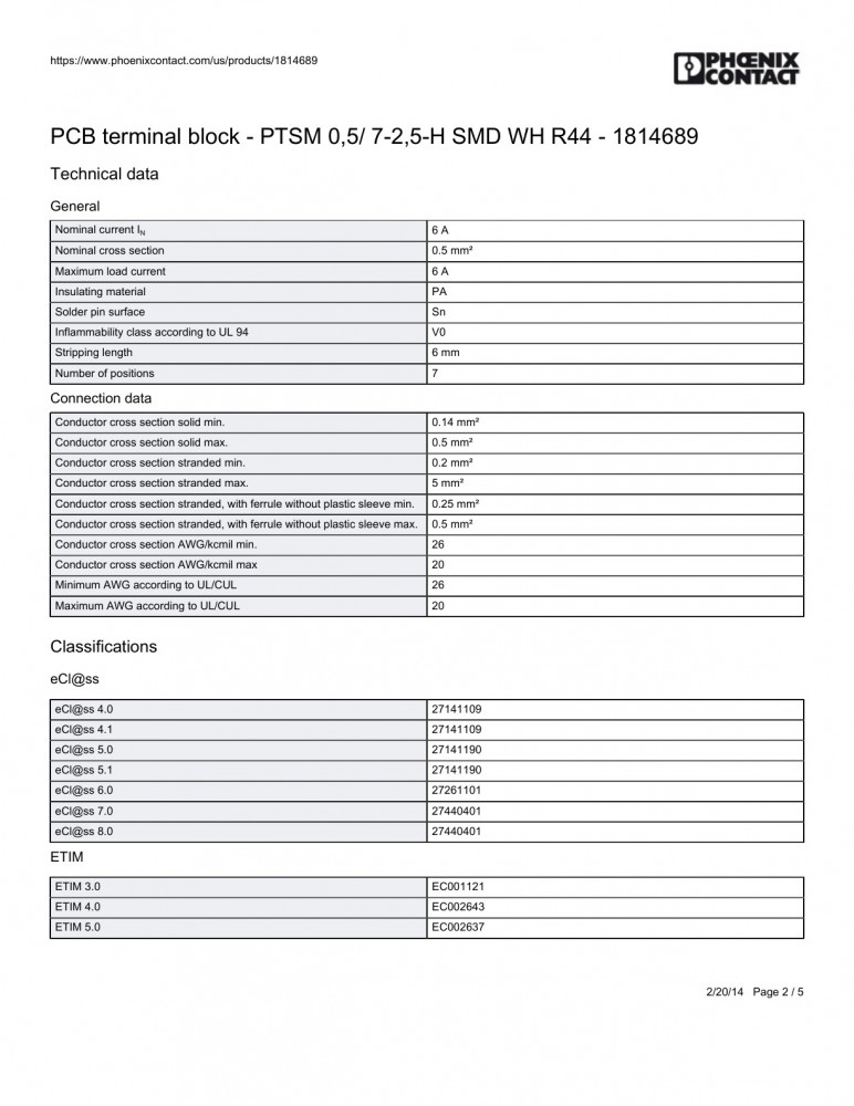 Phoenix Contact 1814689 product document page 2