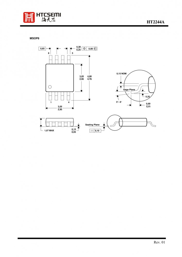 HT2244ARZ technical document page 3