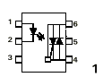 MOC3033 Zero Crossing Triac Output, 6 Pin for sale