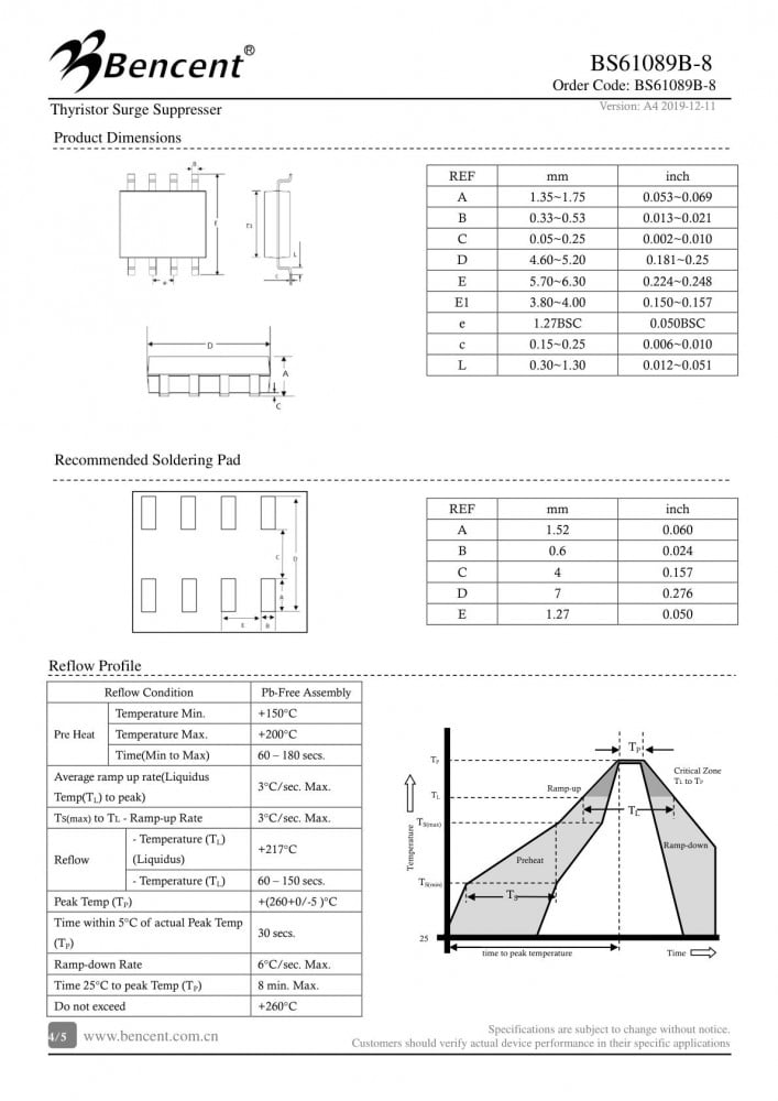 BS61089B-8 datasheet page 4