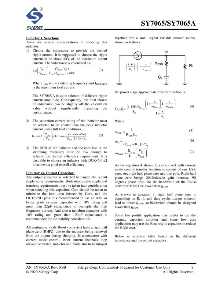 SY7065AQMC datasheet page 8