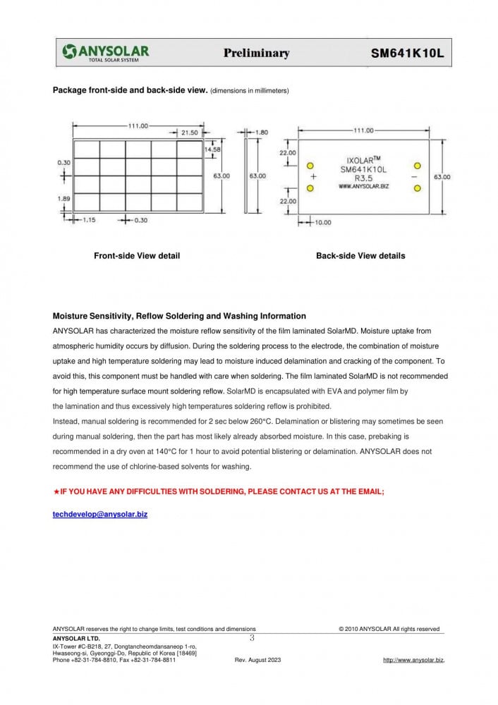 SM641K10L datasheet page 3