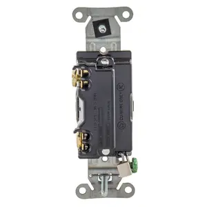 Toggle Switch, 1P, 15A 120/277V AC, Back & Side Wired, Light Almond for sale