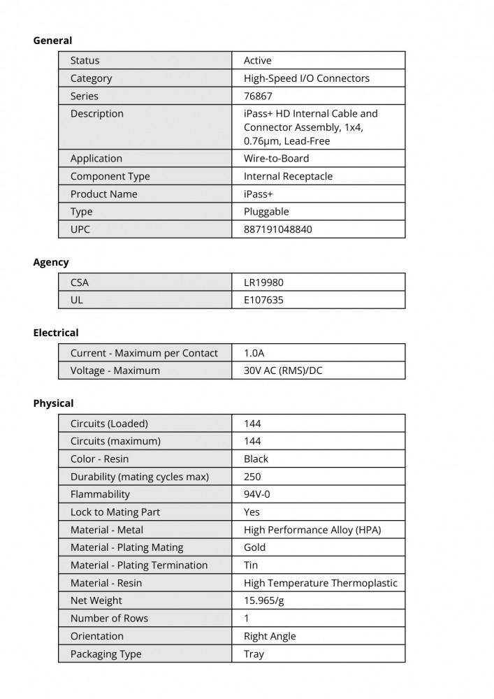 MOLEX 768671013 technical document image 2