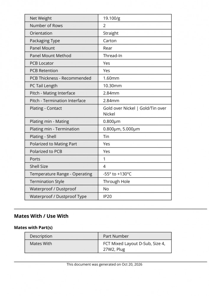 MOLEX 1731070990 technical drawing preview, page 3