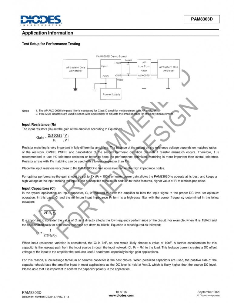 PAM8303DBSC datasheet page 10
