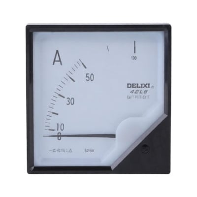 Delixi Electric 42L6A50A Analog Panel Ammeter