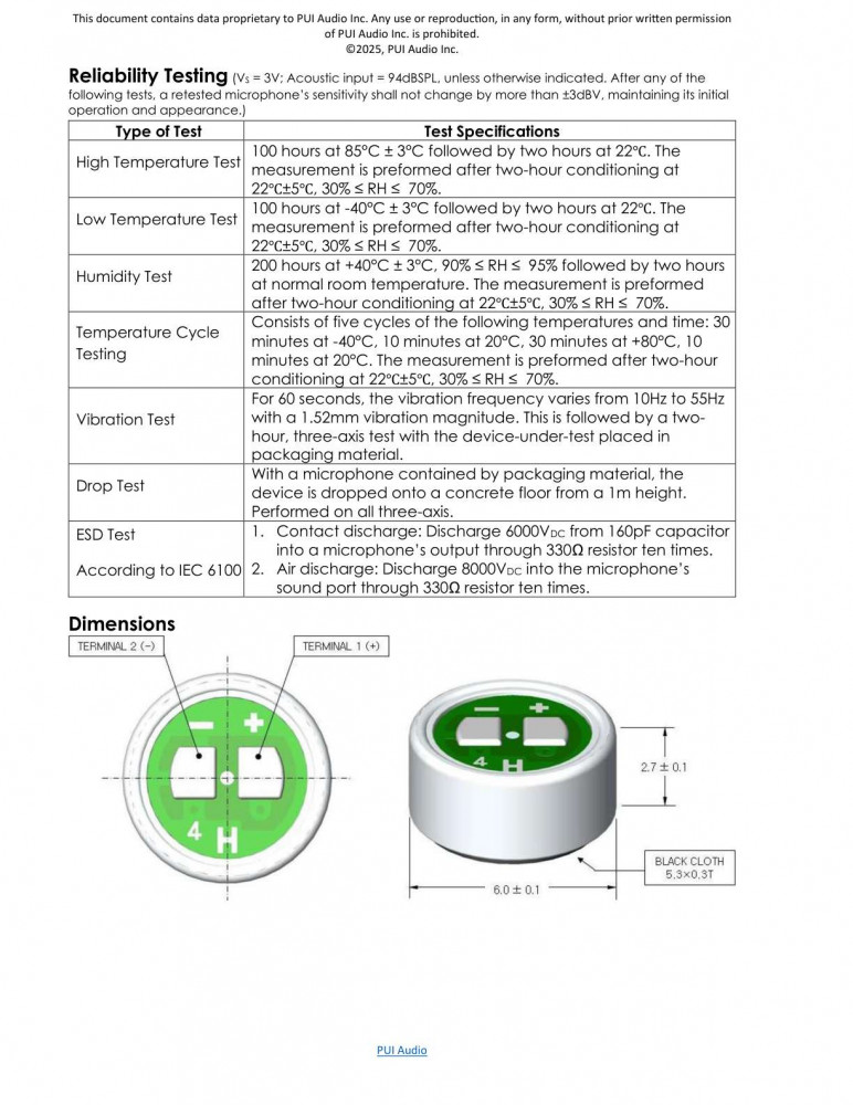 POM-2722L datasheet page 3