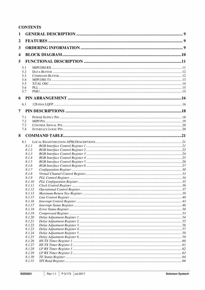 SSD2831 datasheet page 3