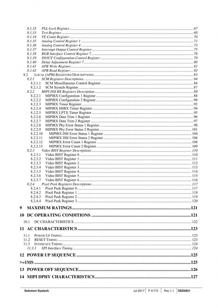 SSD2831 datasheet page 4