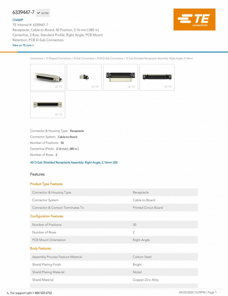 6339447-7 technical document page 1