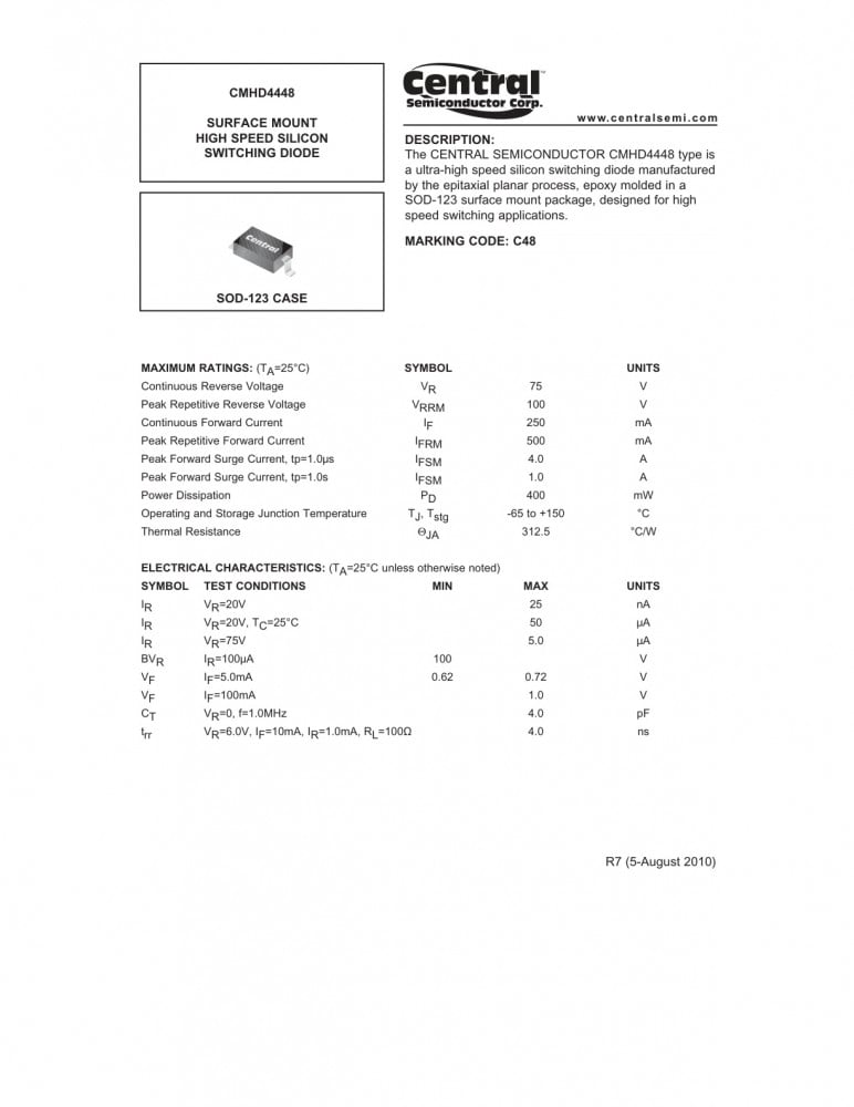 CMHD4448 technical document page 1