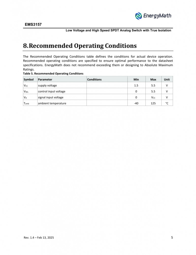EMS3157 datasheet page 5