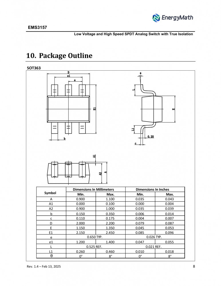 EMS3157 datasheet page 8