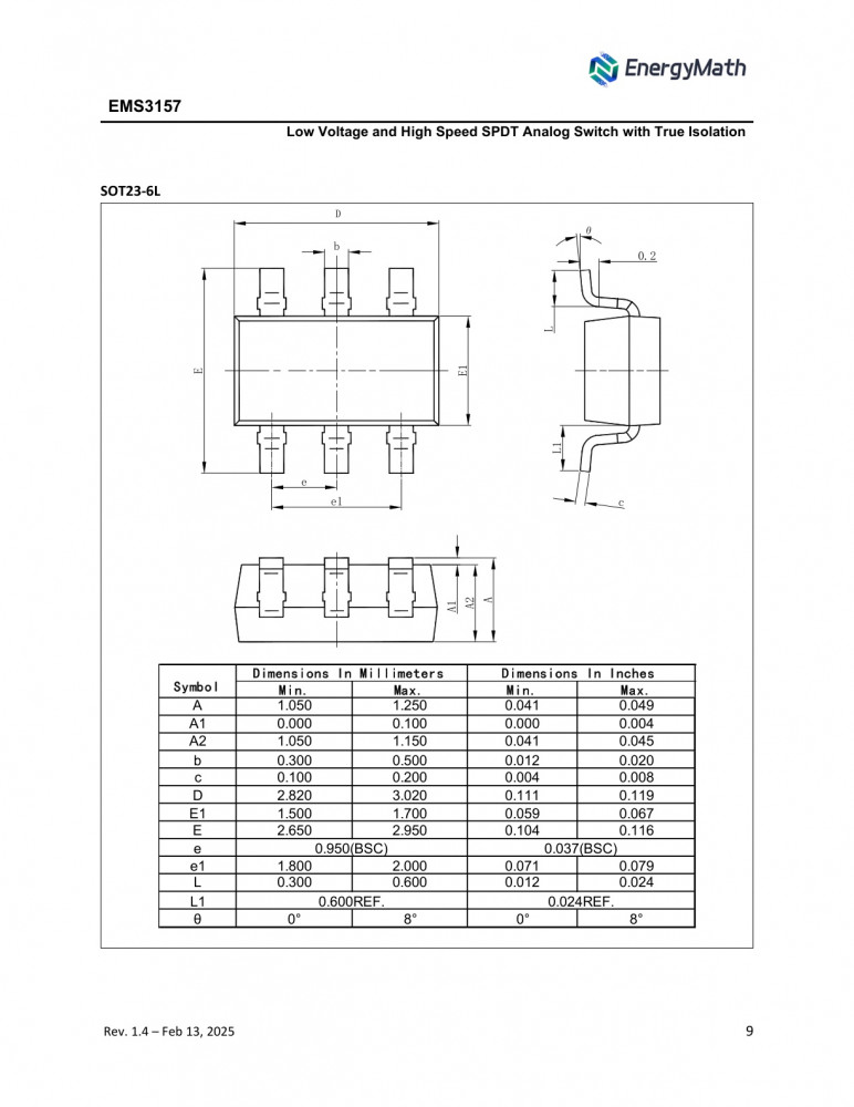 EMS3157 datasheet page 9