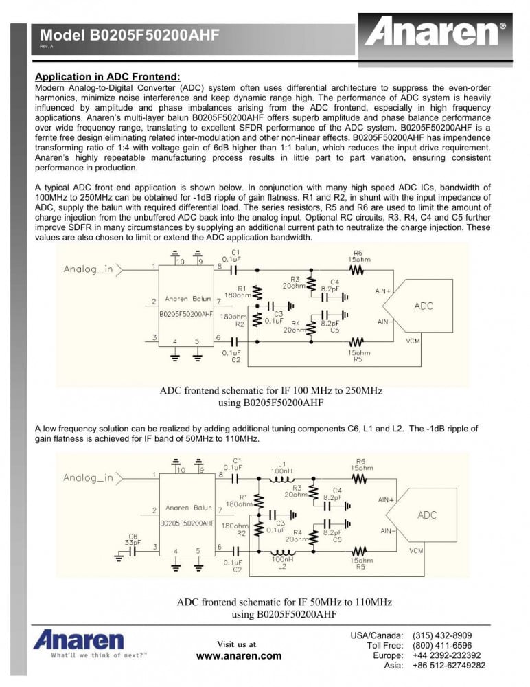 B0205F50200AHF technical document page 4
