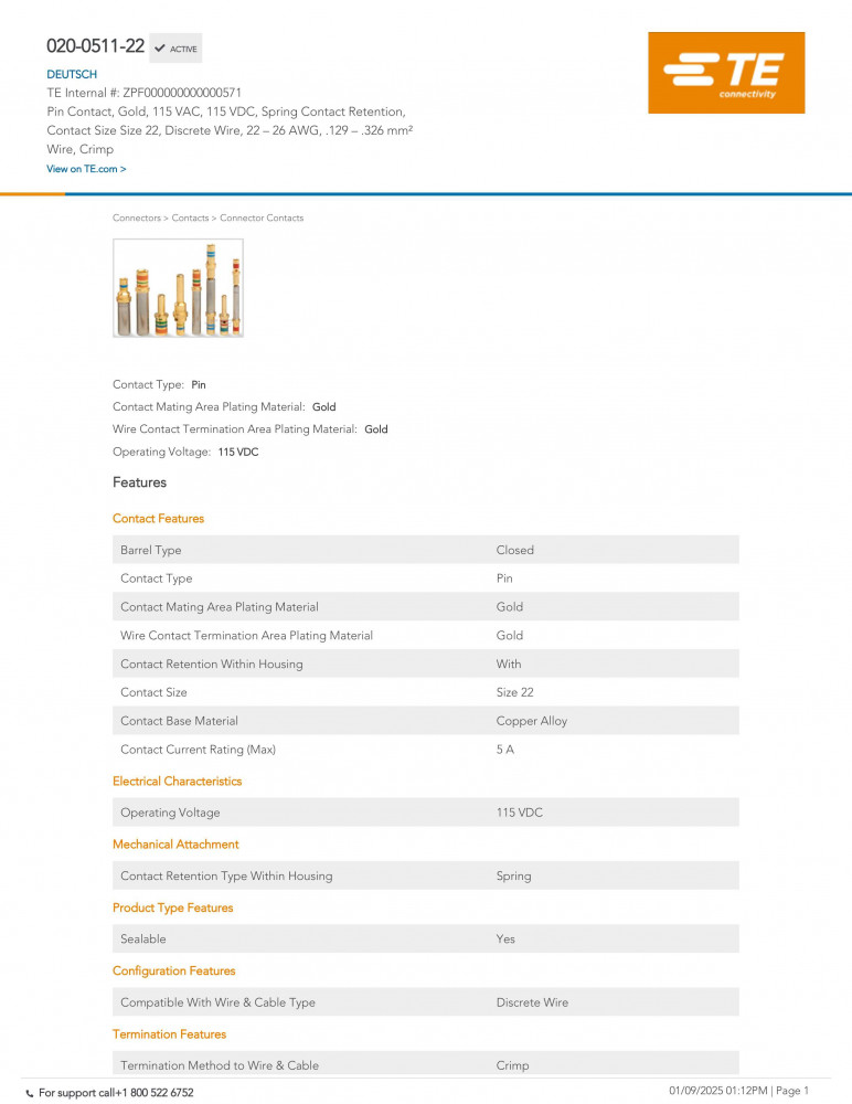 020-0511-22 technical document page 1