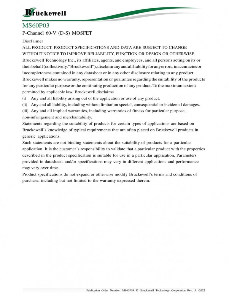 MS60P03 datasheet page 6