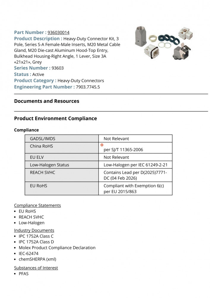 936030014 technical document page 1