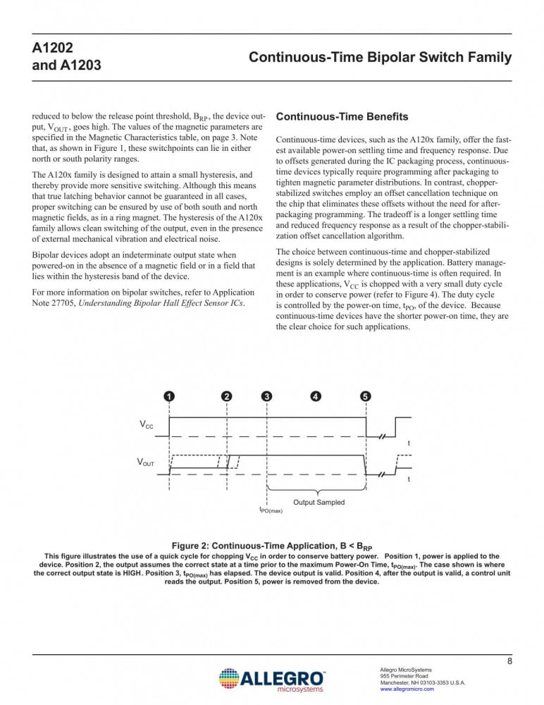 A1203LLHLX-T datasheet page 8