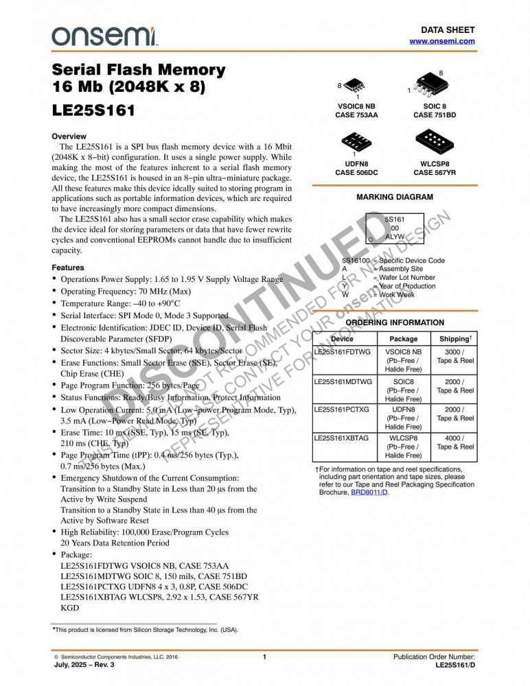 LE25S161 document page 1