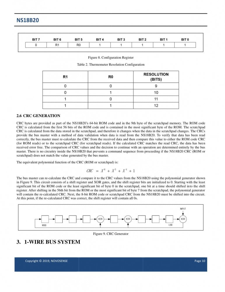 NS18B20 datasheet page 10