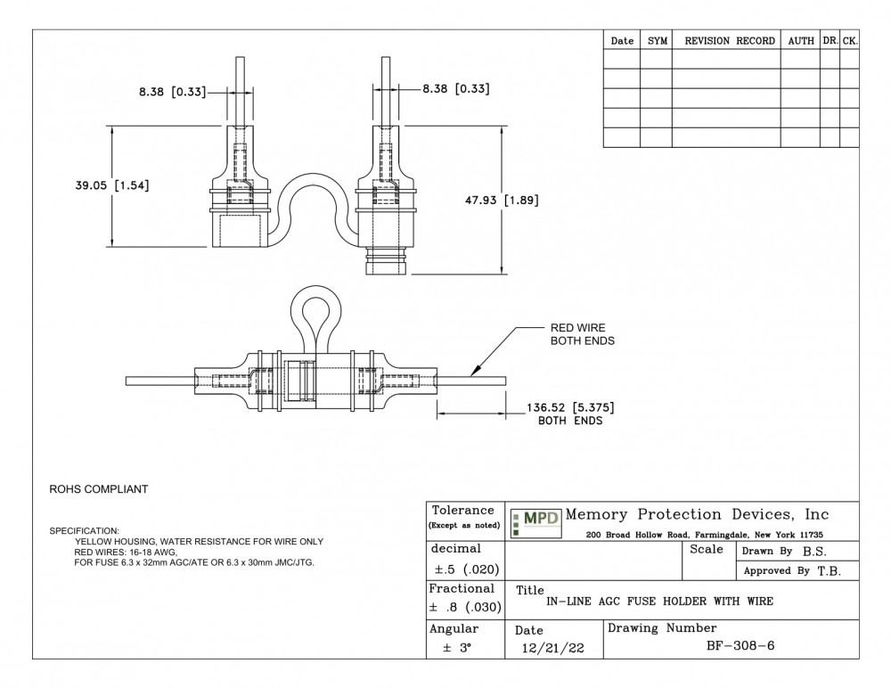 BF308-C technical document preview