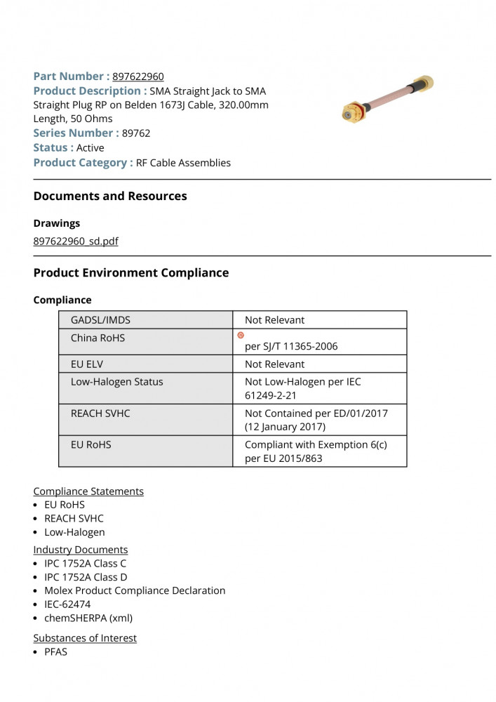 897622960 product drawing, page 1