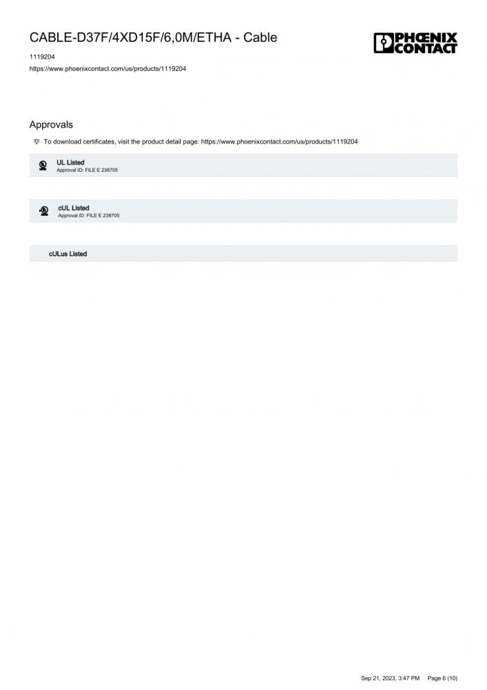 Phoenix Contact 1119204 document page 6
