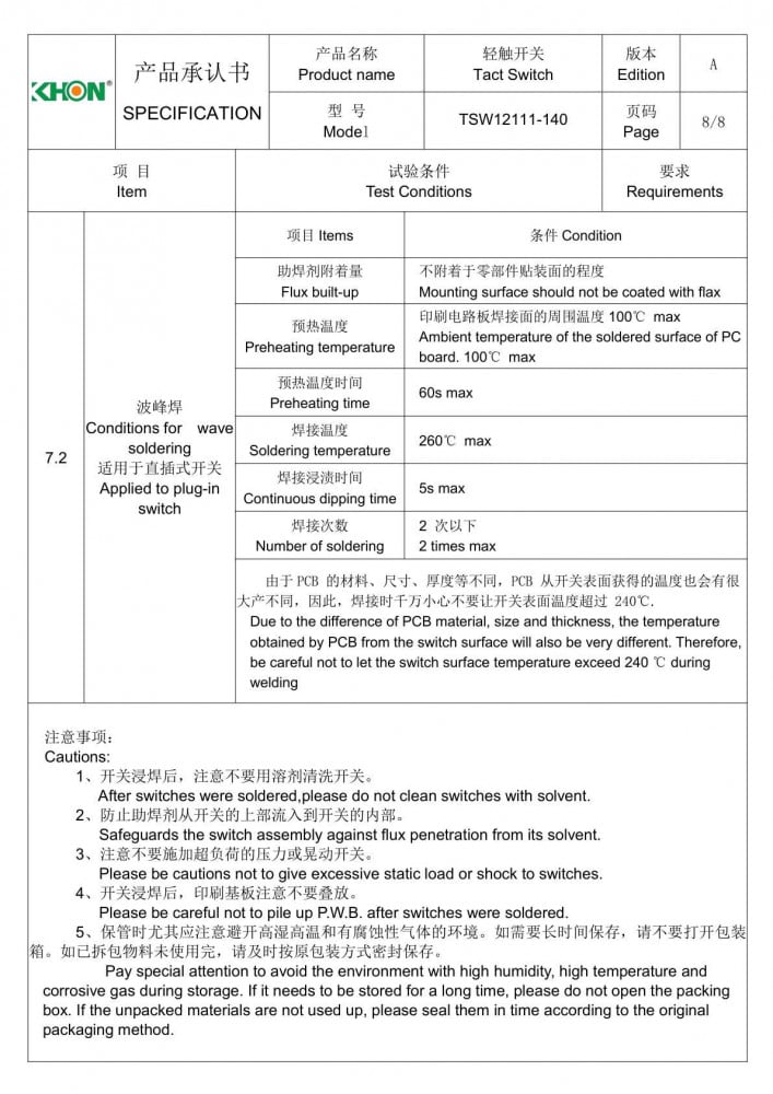 TSW12111-140B511BA drawing page