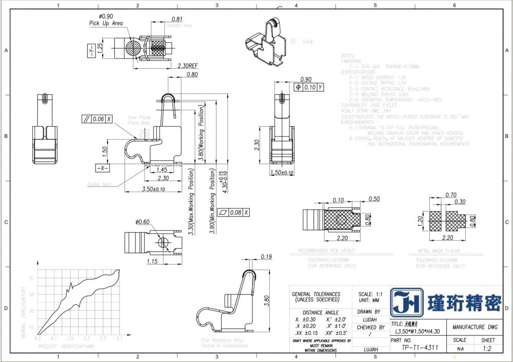 TP-T1-4311 technical document page 1