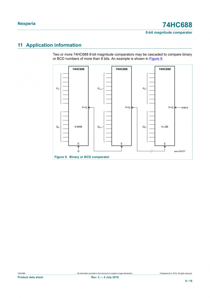 74HC688PW datasheet page 9