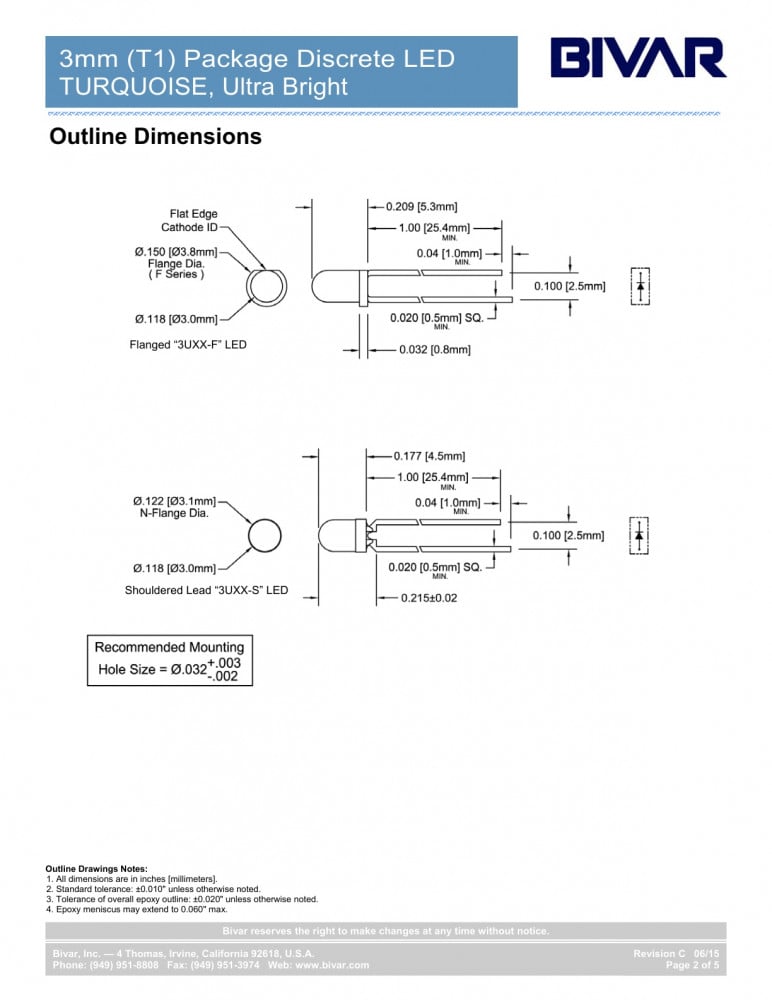 BIVAR 3UTC datasheet page 2