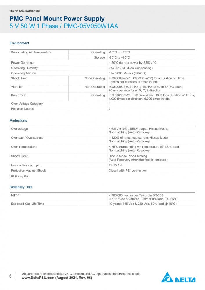 PMC-05V050W1AA datasheet page 3