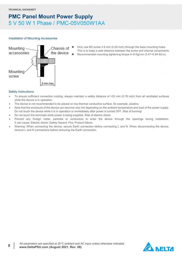 PMC-05V050W1AA datasheet page 8
