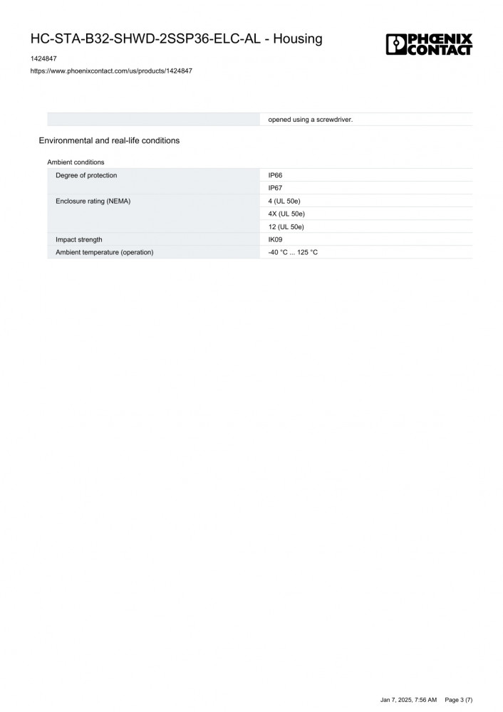 Phoenix Contact 1424847 technical document page 3