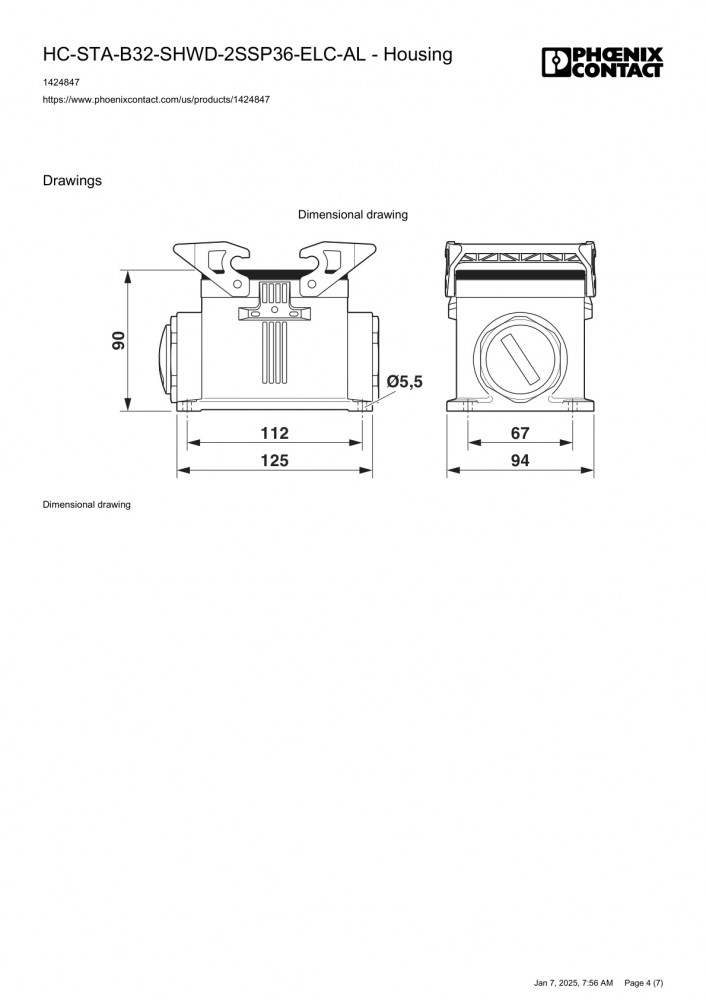 Phoenix Contact 1424847 technical document page 4