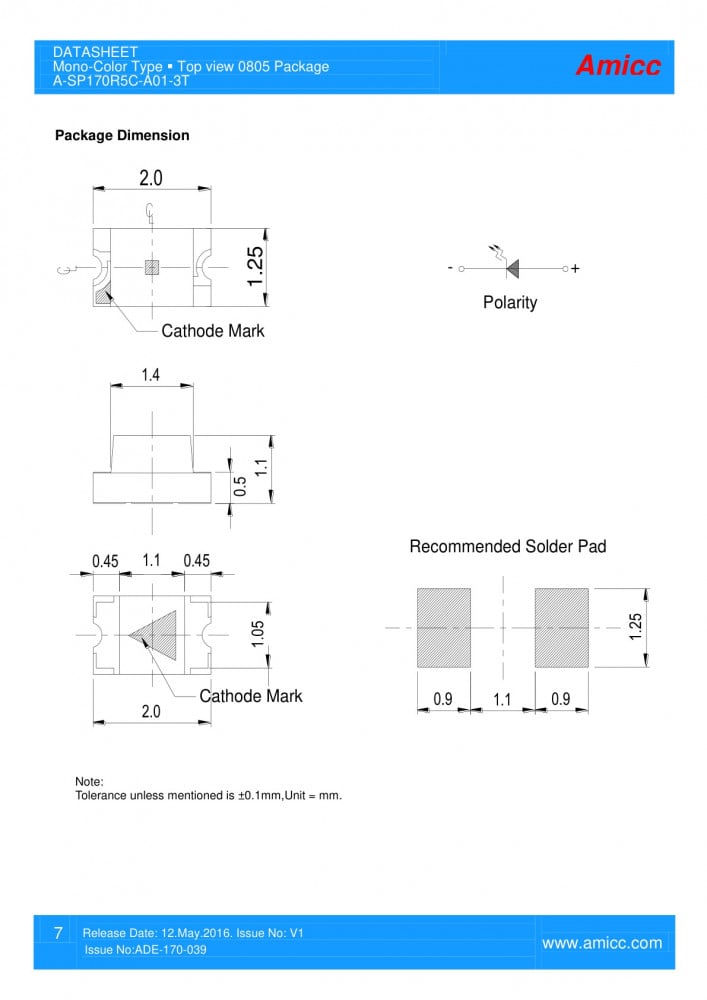 A-SP170R5C-A01-3T datasheet page 7