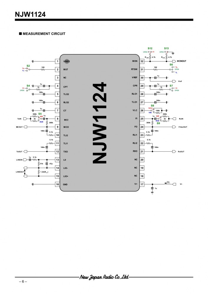 NJW1124V-TE1 datasheet page 6