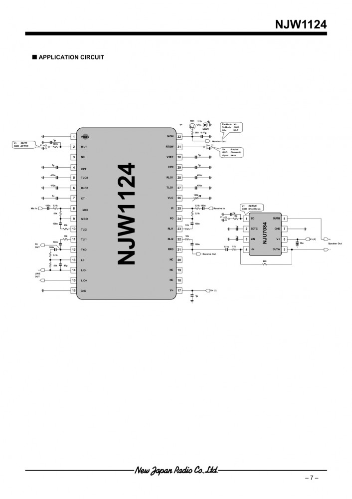 NJW1124V-TE1 datasheet page 7