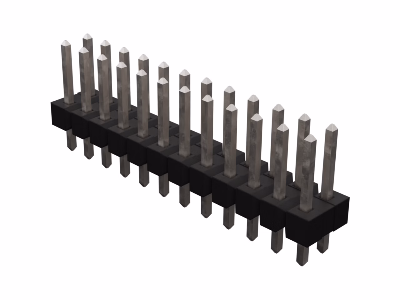 C-Grid Header, 2.54mm Pitch, Through Hole, Dual Row, Vertical, 24 Circuits, 2.54µm Tin (Sn) Plating, Tray Packaging, Lead-Free for sale