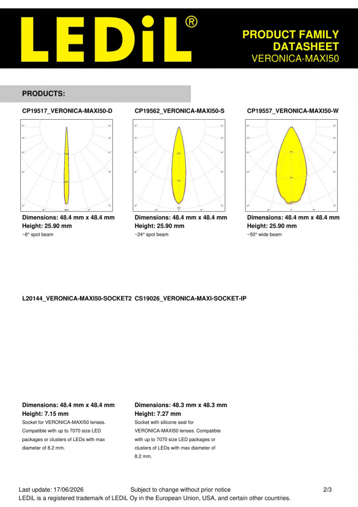 VERONICA-MAXI50-S technical document page 2