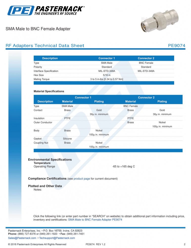 PE9074 technical document page 2